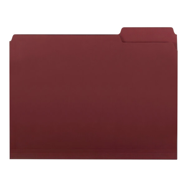 Smead 10275 Letter Size File Folder - Interior Height with 1/3 Cut ...