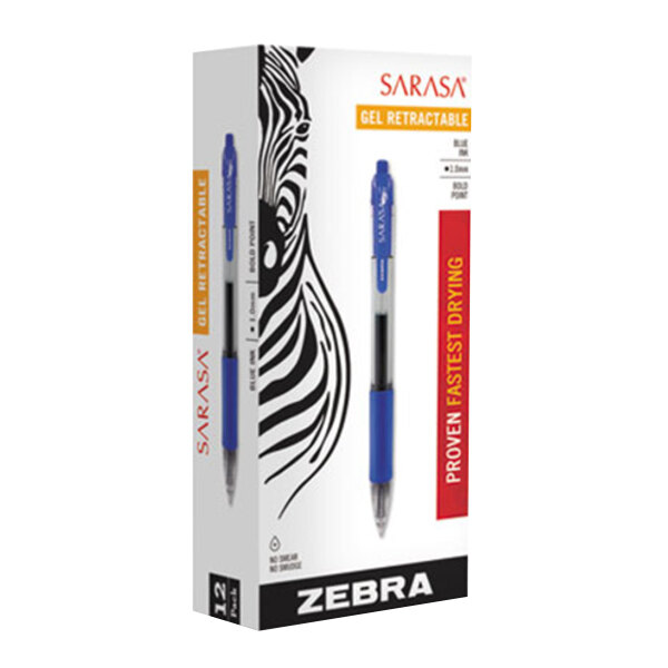 Zebra 46620 Sarasa Blue Ink with Transparent Blue Barrel 1mm ...