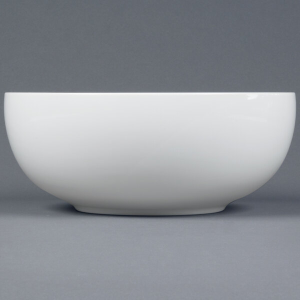 CAC MXS-11 5 Qt. Bright White Porcelain Salad Bowl - 6/Case