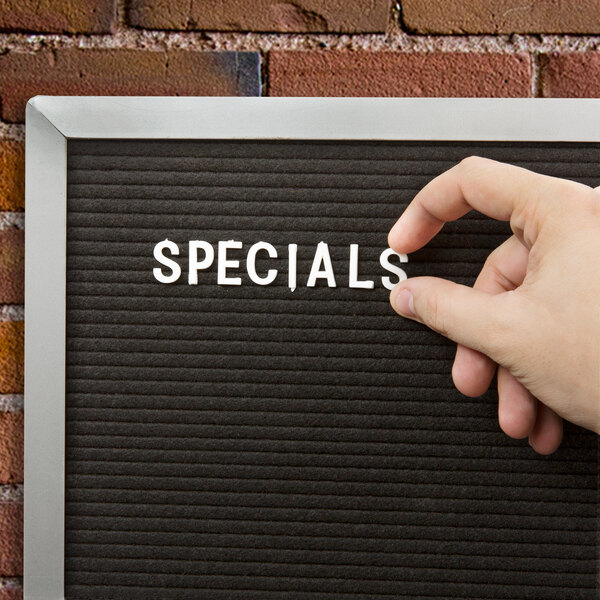 Aarco BOFD3648L 36" x 48" Black Felt Open Face Horizontal Indoor ...