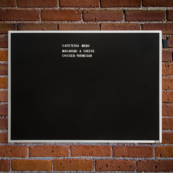 Aarco BOFD3648L 36" x 48" Black Felt Open Face Horizontal Indoor ...