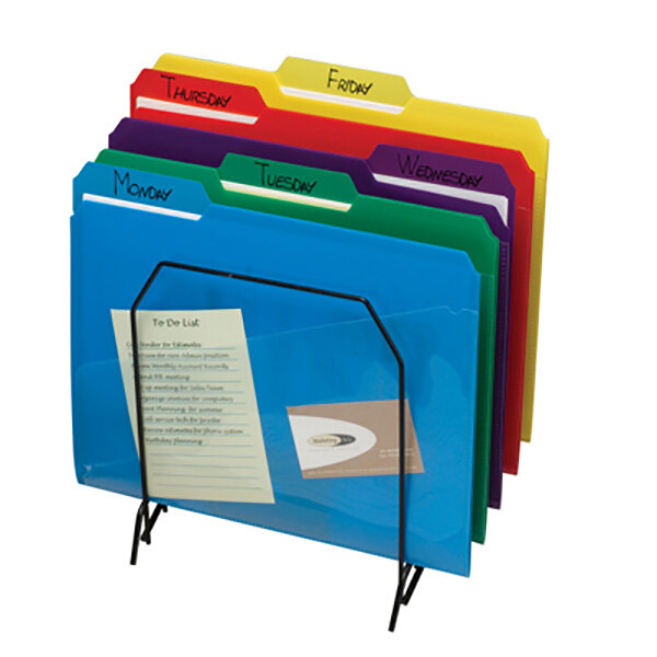 Smead 10540 Waterproof Poly Letter Size File Folder with Slash Pocket ...