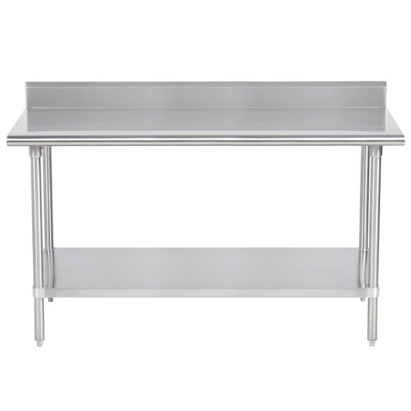 Advance Tabco KSS-305 30" x 60" 14 Gauge Work Table with Stainless ...