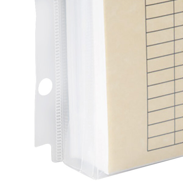 Smead 89500 9" x 11 1/2" Clear Poly Ring Binder Pocket - 3/Pack