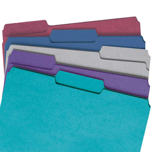 Smead 11948 Letter Size File Folder - Standard Height with 1/3 Cut ...