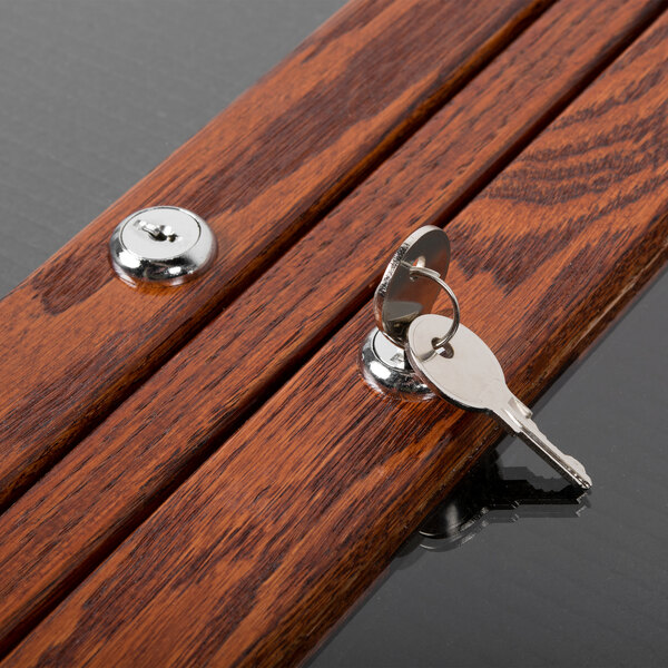 Aarco CDC3648 36" x 48" Enclosed Indoor Hinged Locking 2 Door Black ...