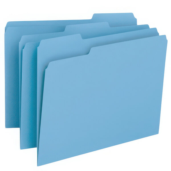 Smead 12043 Letter Size File Folder - Standard Height with 1/3 Cut ...
