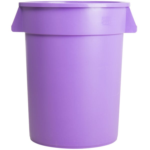 Carlisle 34103289 Bronco 32 Gallon Purple Round Trash Can