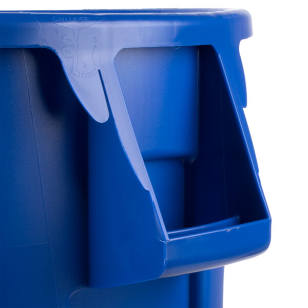 Rubbermaid FG264307BLUE BRUTE 44 Gallon Blue Round Recycling Can