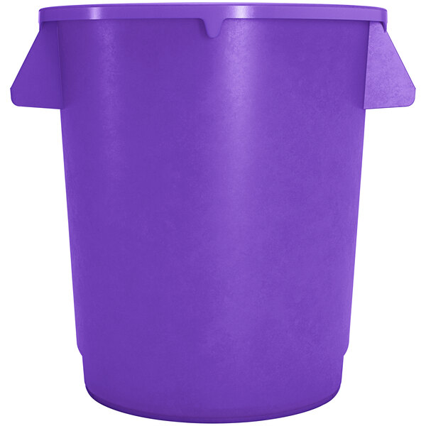Carlisle 84101089 Bronco 10 Gallon Purple Round Trash Can