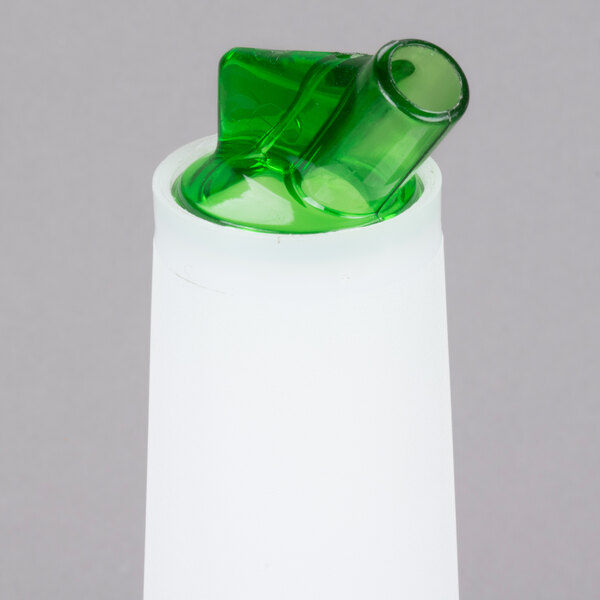 Carlisle PS701B09 Store 'N Pour 1/2 Gallon White Container with Green ...