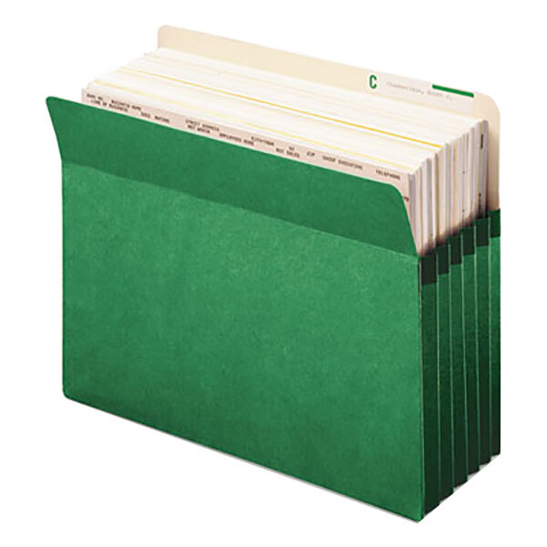 Smead 73236 Letter Size File Pocket - 5 1/4" Expansion with Straight ...