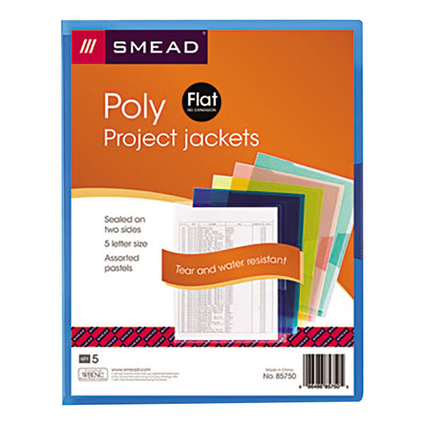 Smead 85750 Organized Up Letter Size Poly Translucent File Jacket ...