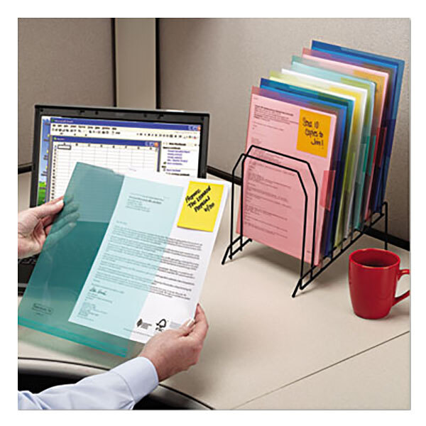 Smead 85750 Organized Up Letter Size Poly Translucent File Jacket ...