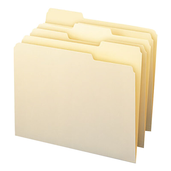 Smead 10330 Letter Size File Folder - Standard Height with 1/3 Cut ...