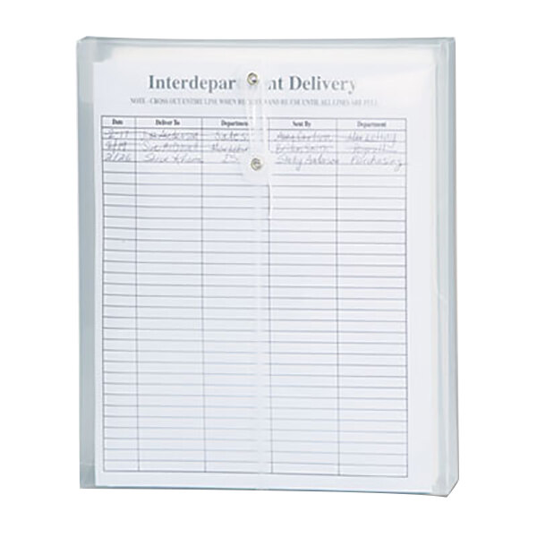 Smead 89540 Letter Size Top Load Poly Envelope - 5/Pack