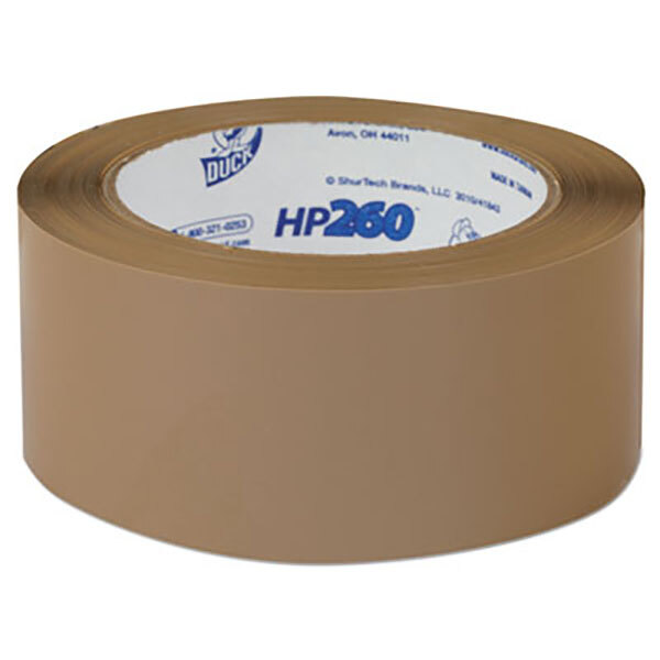 Duck Tape HP260T 1.88" x 60 Yards Tan Carton Packaging Tape
