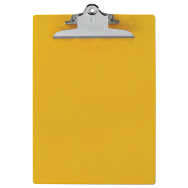 Saunders 21605 1" Capacity 12" x 8 1/2" Yellow Recycled Plastic ...