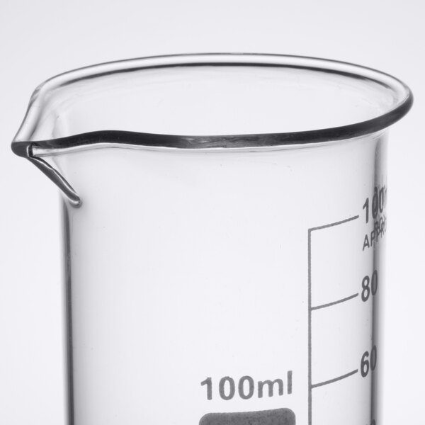 American Metalcraft 100 mL Clear Glass Beaker (3.5 oz)