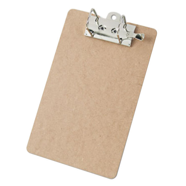 Saunders 05712 2" Capacity 15" x 9" Brown Arch Clipboard