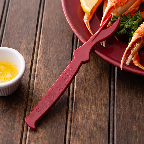 Shuckaneer Red Seafood Sheller (12/Pack) at WebstaurantStore