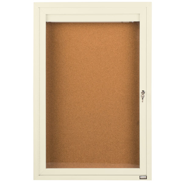 Aarco DCC3624RIIV 36" x 24" Enclosed Hinged Locking 1 Door Powder ...