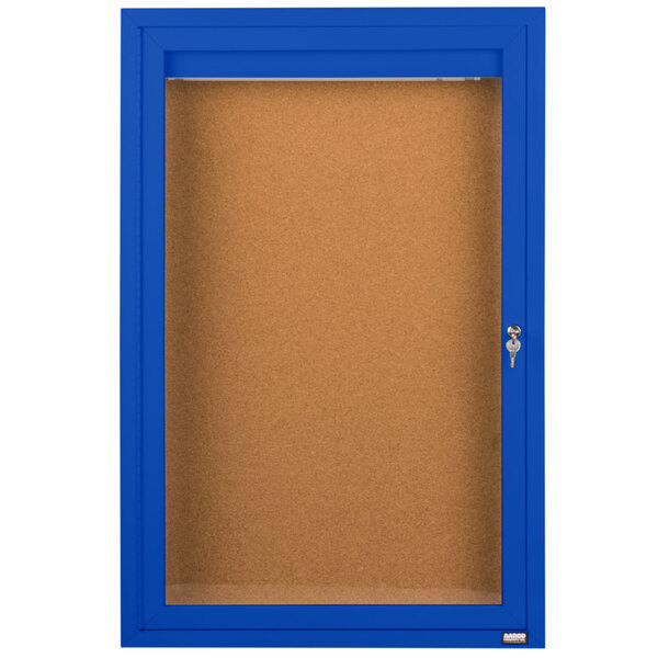 Aarco DCC3624RIB 36" x 24" Enclosed Hinged Locking 1 Door Powder Coated ...