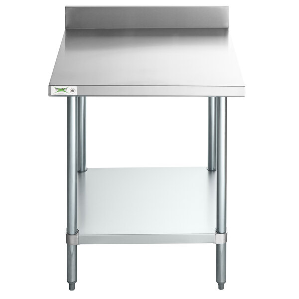 Regency 30" x 30" 18-Gauge 304 Stainless Steel Commercial Work Table ...