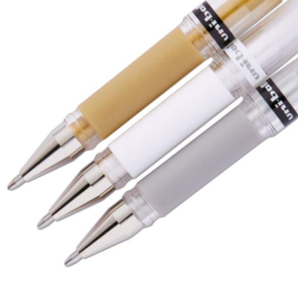 Uni-Ball 1919997 Impact Assorted Metallic Ink with Assorted Barrel ...