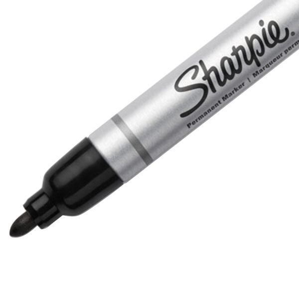 Sharpie 1794229 Pro Black Bullet Tip Permanent Marker - 12/Pack