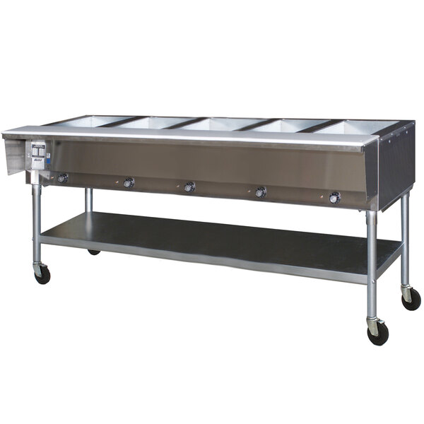 Eagle Group PDHT5 Portable Electric Hot Food Table Five Pan - Open Well ...