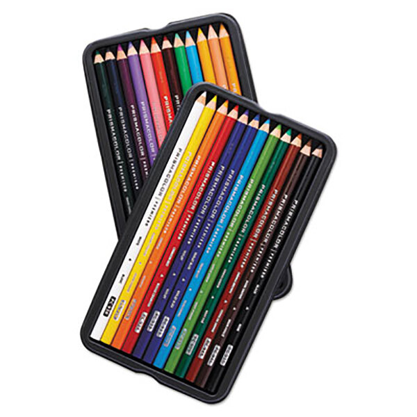 Prismacolor 3597THT Premier 24 Assorted Woodcase Barrel 3mm Soft Lead ...