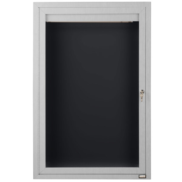 Aarco ADC4836I 48" x 36" Enclosed Hinged Locking 1 Door Satin Anodized ...