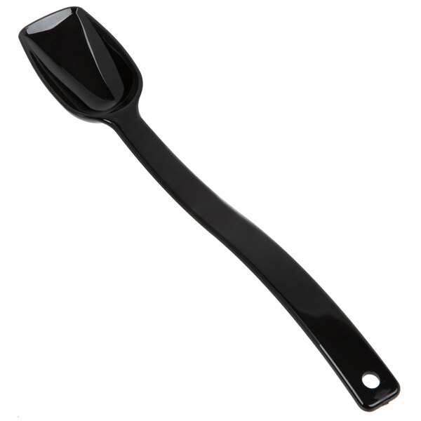 Cambro SPO10CW 0.75 oz. Black Camwear Solid Salad Bar / Buffet Spoon