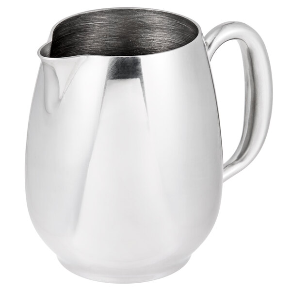 Vollrath 46633 Orion 8 oz. Mirror-Finished Stainless Steel Open Creamer