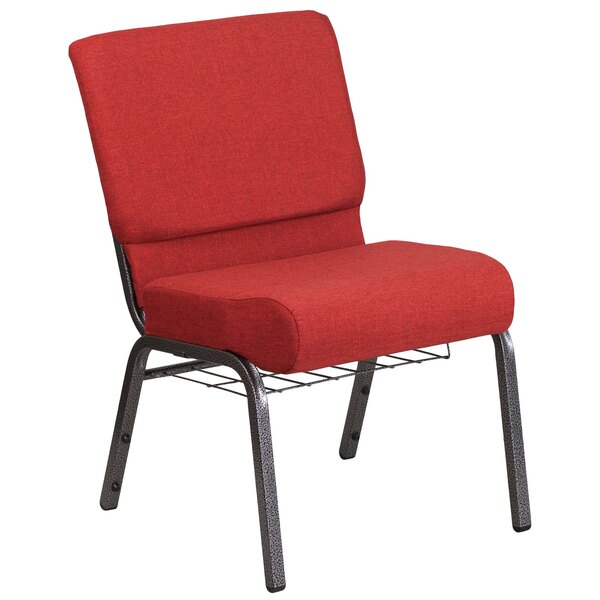 Flash Furniture FD-CH0221-4-SV-RED-BAS-GG Hercules Series Red 21 ...