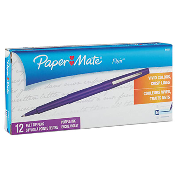 Paper Mate 8450152 Point Guard Flair Purple Ink with Purple Barrel 0 ...