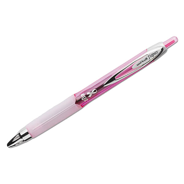 Uni-Ball 1745148 Signo 207 Black Ink with Pink Barrel 0.7mm Retractable ...