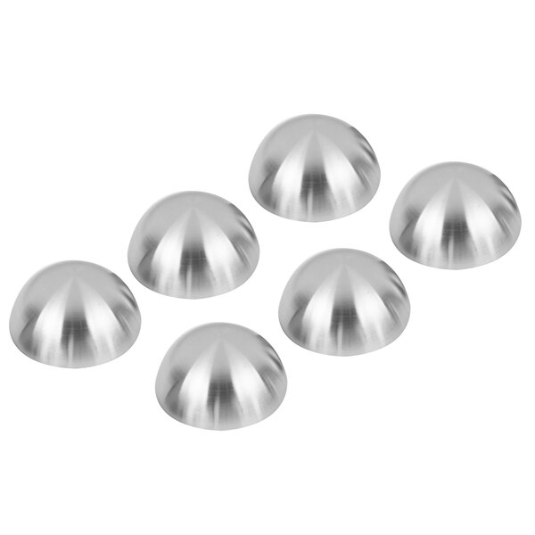 Matfer Bourgeat 340403 3 3/16" x 1 1/2" Stainless Steel Hemisphere Mold ...