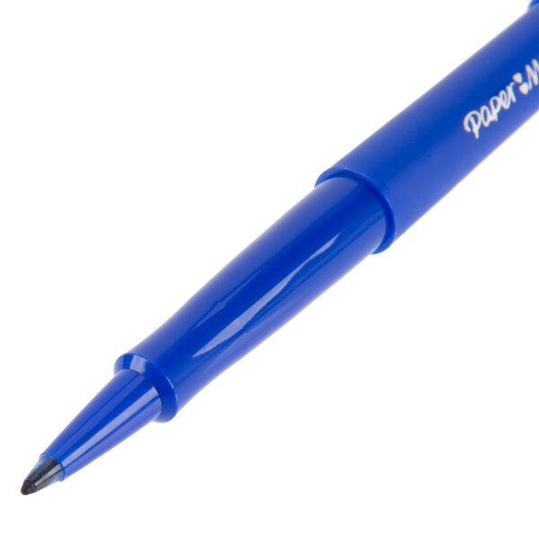 Paper Mate 8410152 Point Guard Flair Blue Ink with Blue Barrel Needle ...