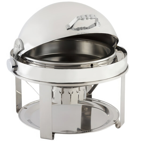 Bon Chef 12010CH Elite Round 8 Qt. Dripless Round Stainless Steel with ...