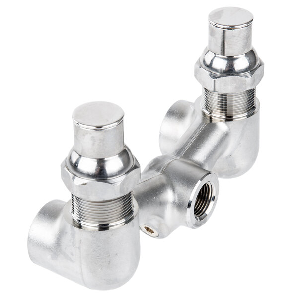 T&S 0RK1 Mixing Control Valve with Loose Handles, 1/2" NPT Bottom ...