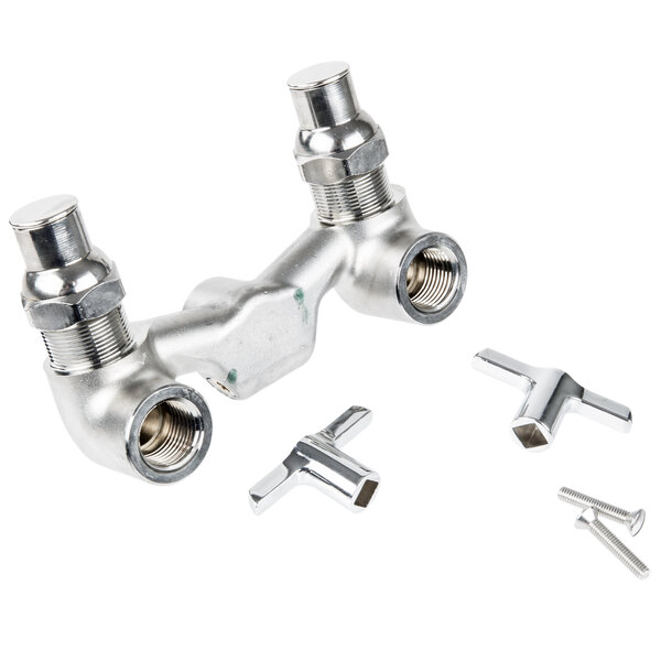 T&S 0RK1 Mixing Control Valve with Loose Handles, 1/2" NPT Bottom ...