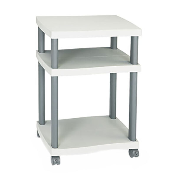 Safco 1860GR Charcoal Gray 3-Shelf Wave Design Printer Stand - 20" x 17 ...