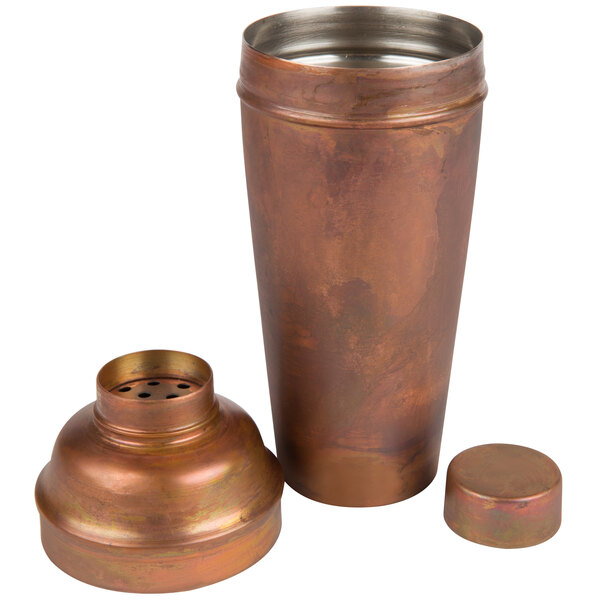 American Metalcraft ACS 24 oz. Satin Antique Copper 3-Piece Cobbler ...