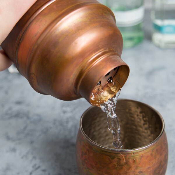 American Metalcraft ACS 24 oz. Satin Antique Copper 3-Piece Cobbler ...