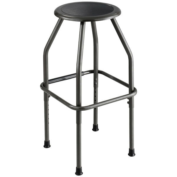 Safco 6666 Diesel Series Pewter Steel Frame Industrial Stool with ...
