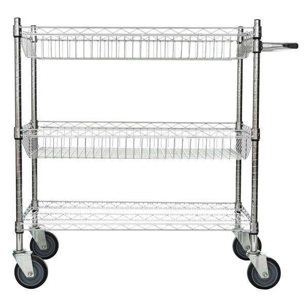 Regency 18" x 36" Shelving Cart with 2 Baskets