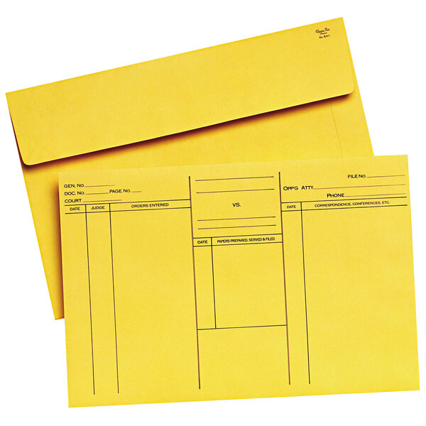 Quality Park 89701 10" x 14 3/4" Cameo Buff Ungummed Attorney's Open ...