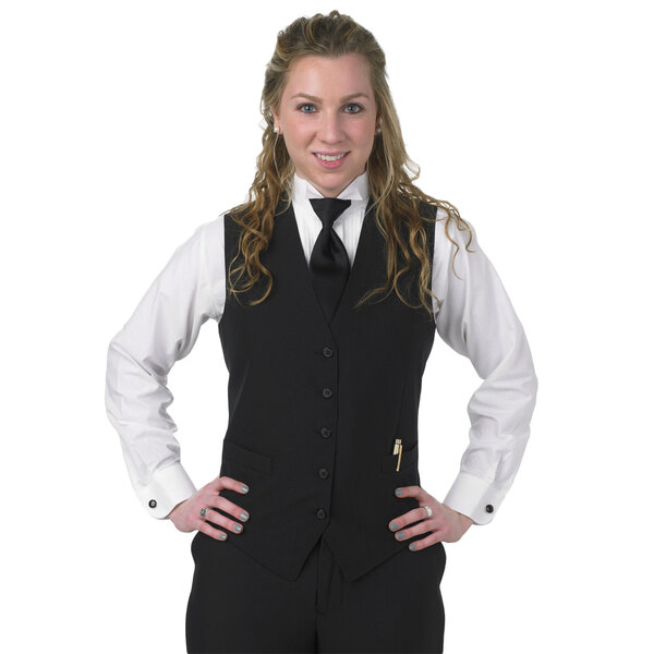 Henry Segal Women's Customizable Black Extended Length Basic Server ...